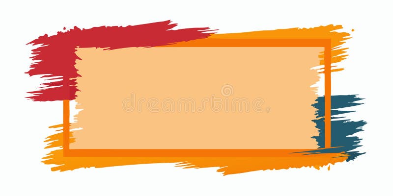 Hand-Drawn Brushstroke Frame Set – Artistic Vector Collection Stock ...