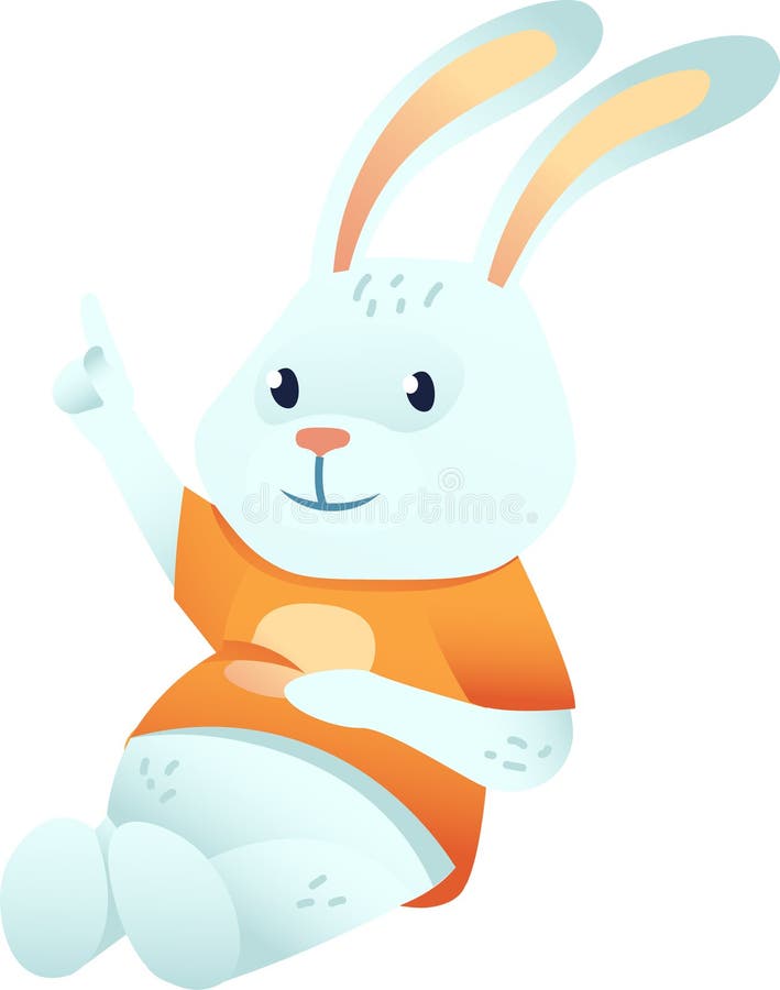 Drawn Bunny Pointing Stock Illustrations – 16 Drawn Bunny Pointing ...
