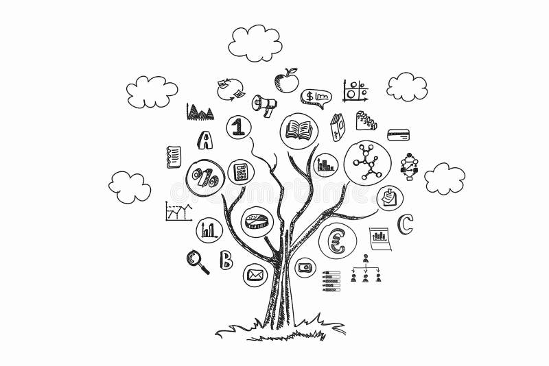 Ideas for Success Achieving Stock Illustration - Illustration of ...