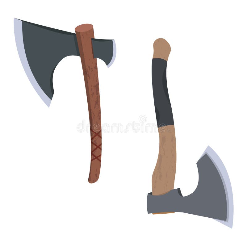 Hand Drawn Cartoon Ax Vector Illustration Stock Vector - Illustration ...