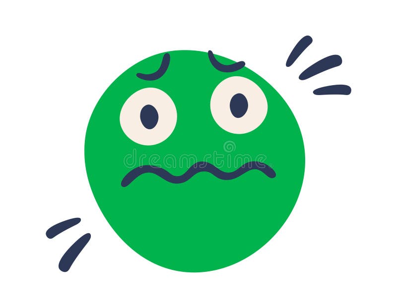 Hand Drawn Cartoon Expression Sign Doodle Flat Icon Disgusting Emotion ...