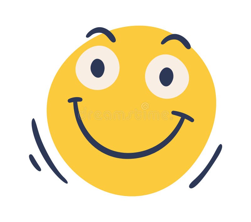 Hand Drawn Cartoon Expression Sign Doodle Flat Icon Smiley Stock Vector ...