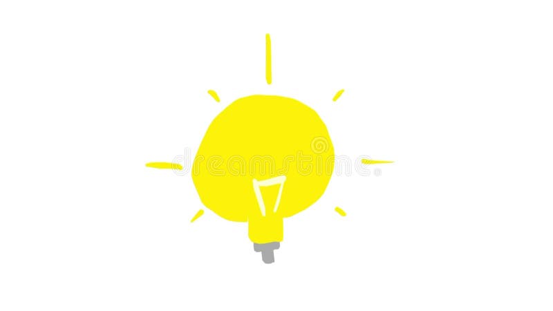 Cartoon Bulb Animation 5 Watts, 20 Watts, 50 Watts . Bulb Icon ...