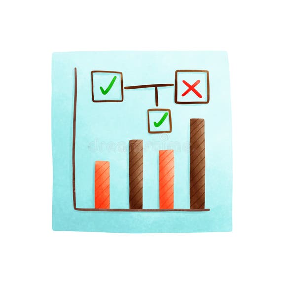 Statistical Graph Cartoon, Statistical Frame Stock Illustration ...