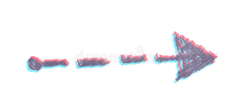 Hand Drawn Arrow Symbol Isolated Stock Illustration - Illustration of ...