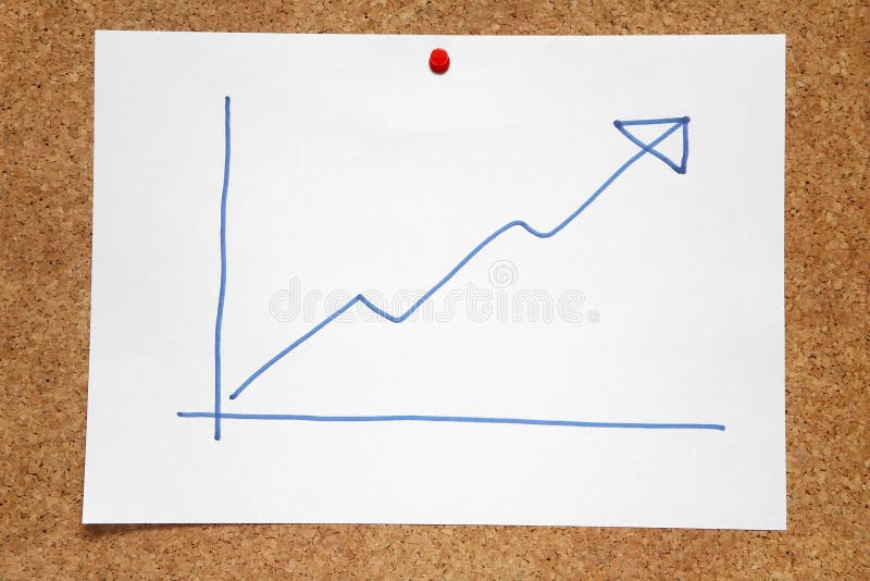A hand drawn chart. stock image. Image of economic, axis - 3588523