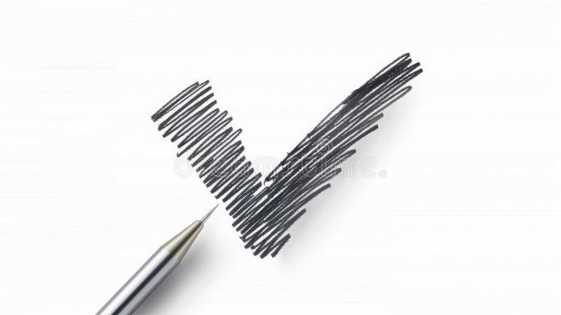 Check Mark Pencil Stock Illustrations – 16,256 Check Mark Pencil Stock ...
