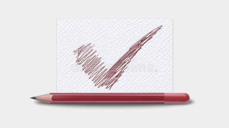 Check Mark Pencil Stock Illustrations – 16,256 Check Mark Pencil Stock ...