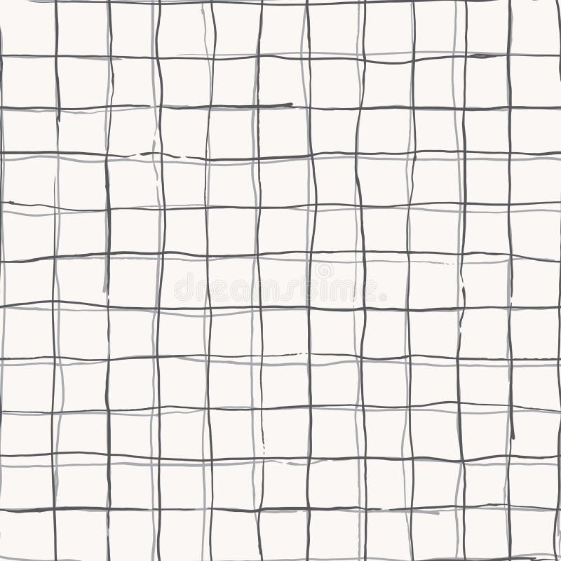 Hand Drawn Checkered Grip Seamless Vector Pattern Stock Vector ...