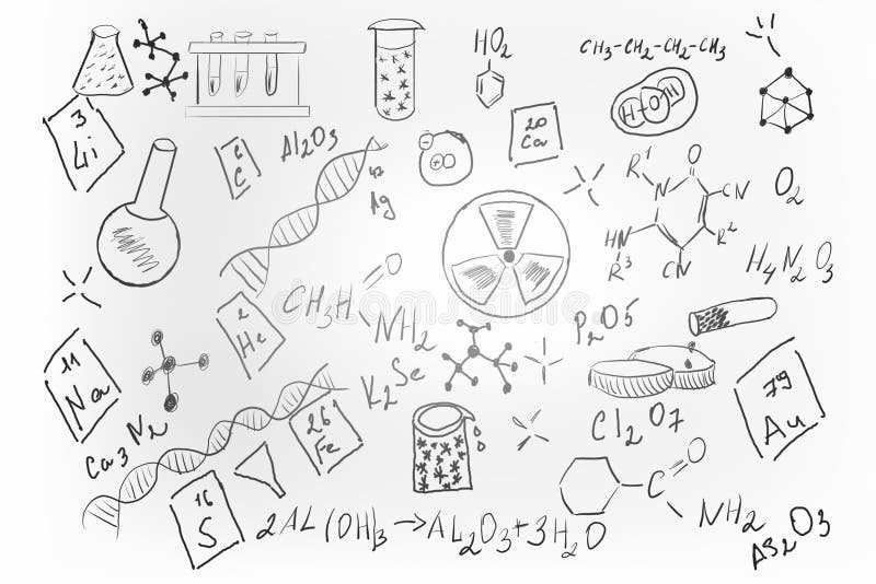 Concept of Chemistry in a Nutshell Stock Image - Image of graphic ...