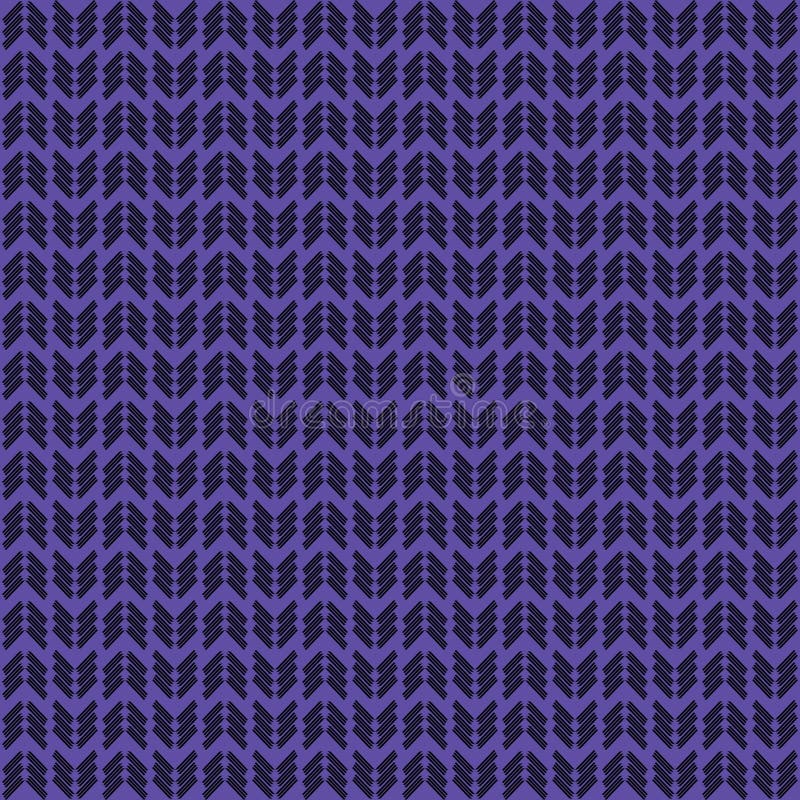 Hand-Drawn Chevron Pattern on Purple Stock Illustration - Illustration ...