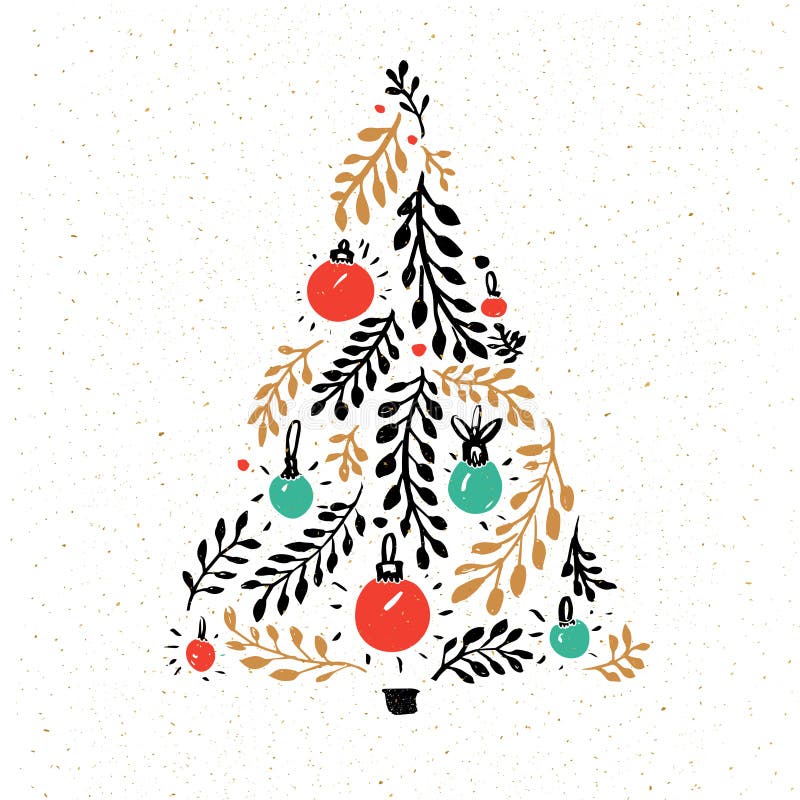 Tree Decorated Stock Illustrations – 47,675 Tree Decorated Stock ...