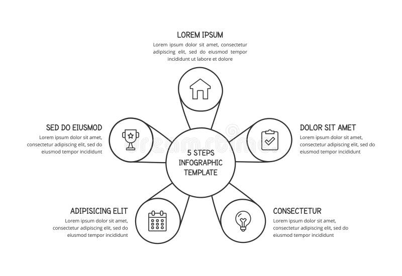 Hand Drawn Circle Diagram stock illustration. Illustration of doodle ...