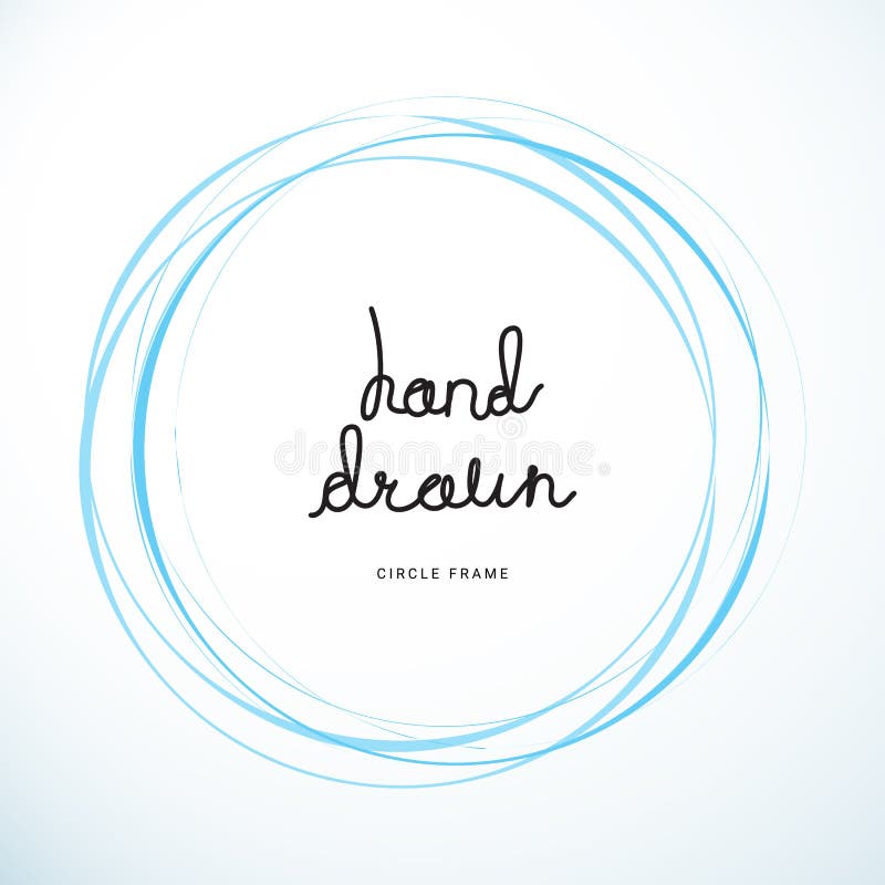 Hand Drawn Circle stock vector. Illustration of line - 122516359