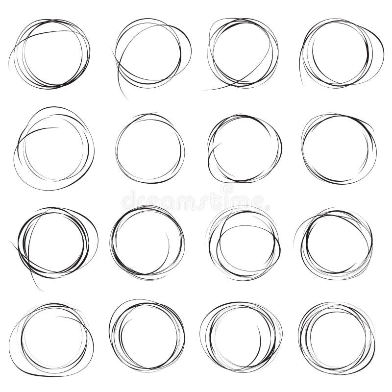 Hand Drawn Circle stock vector. Illustration of ball - 122517404