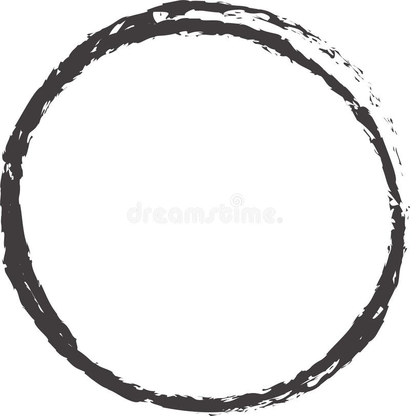 Hand Drawn Circle Line Sketch. Vector Circular Scribble Doodle Round ...