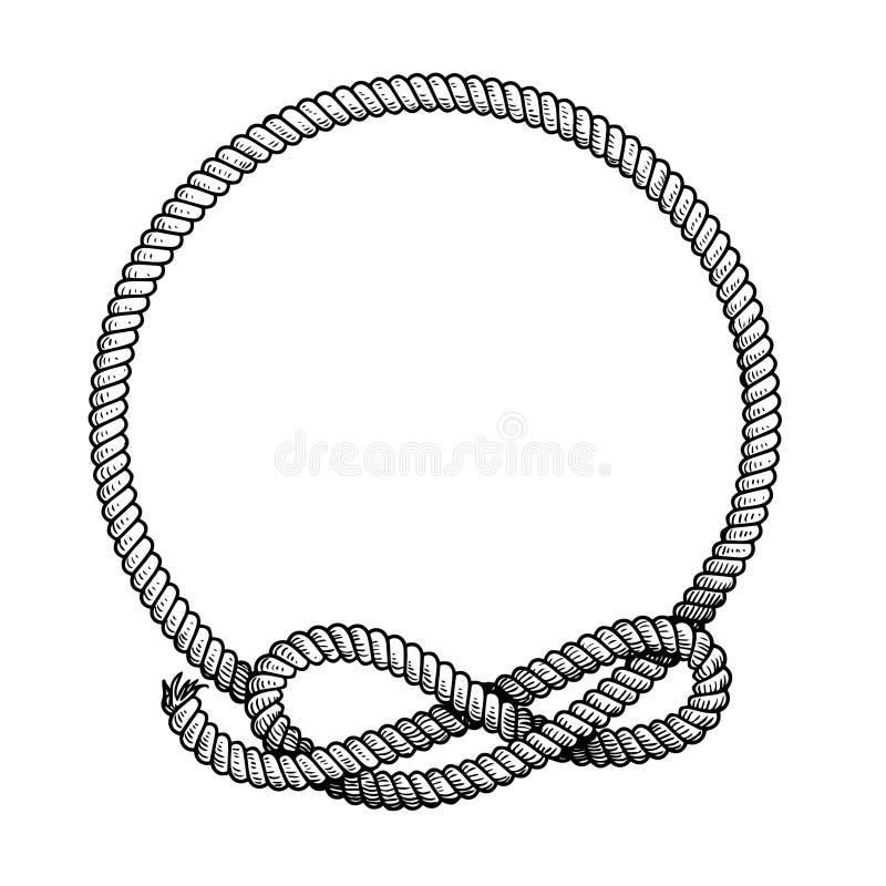 Rope Frame Drawing at Christine Hays blog