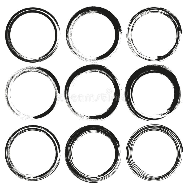 Hand Drawn Circle. Stock Image. Vector Illustration Stock Vector ...