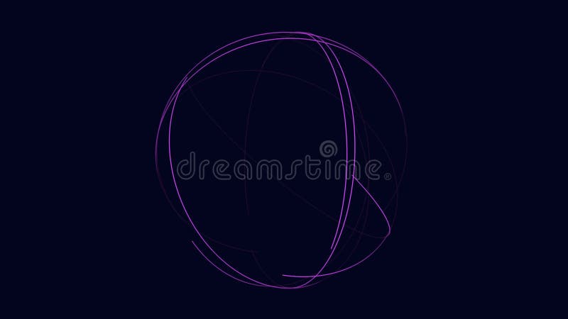 Hand-drawn Circle of Thin Straight Lines Stock Video - Video of outline ...