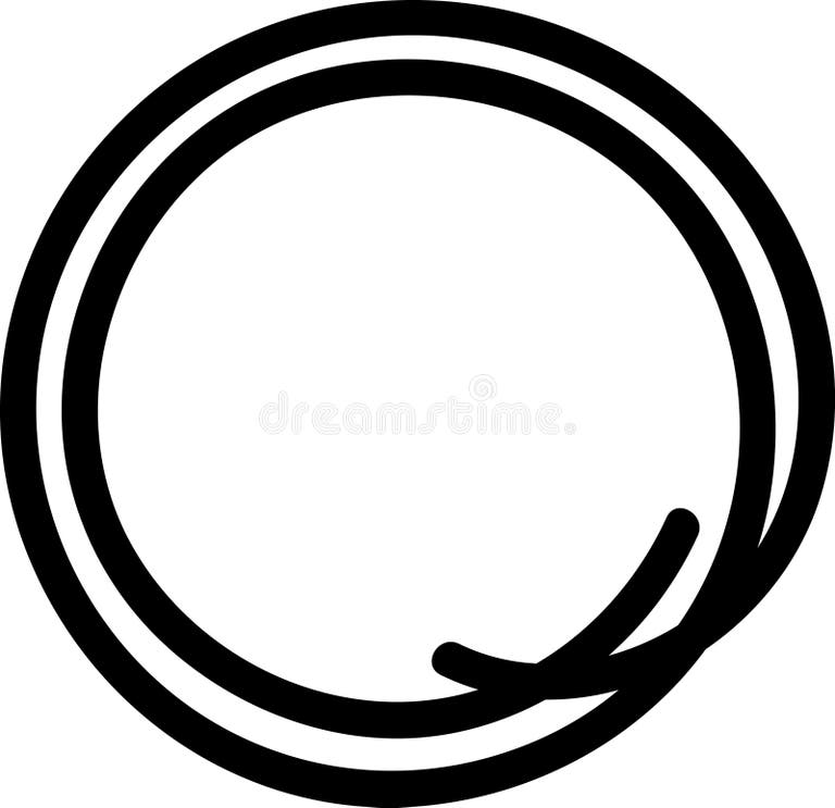 Hand Drawn Circles Line Sketch. Vector Doodle Round Circles. Stock ...
