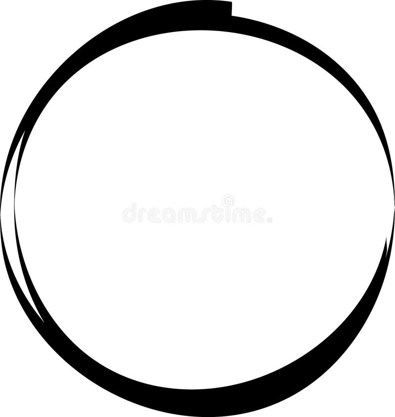 Hand Drawn Circles Line Sketch. Vector Doodle Round Circles. Stock ...
