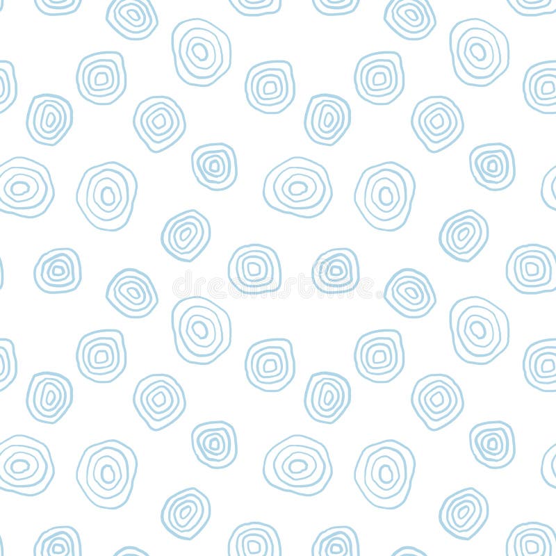 Hand-drawn Circles Vector Pattern Stock Vector - Illustration of item ...