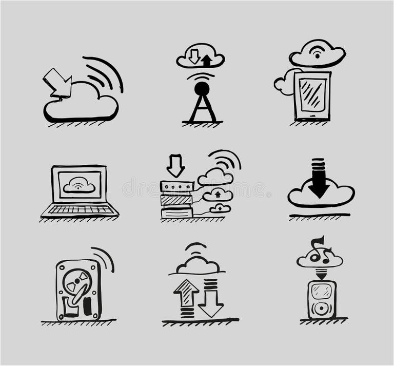 Cloud Icon Hand Stock Illustrations – 78,001 Cloud Icon Hand Stock ...