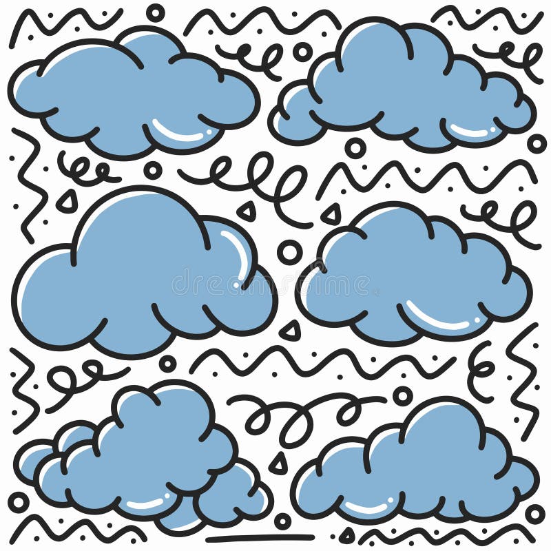 Cloud Doodle Hand Draw Sketch Concept Technology Internet Data ... Cloud Doodle Hand Draw Sketch Concept Technology Internet Data ...