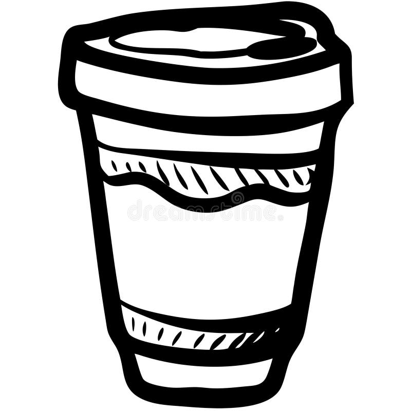 Hand Drawn Coffee Cup Vector Illustration for CafÃ© Branding and Design ...