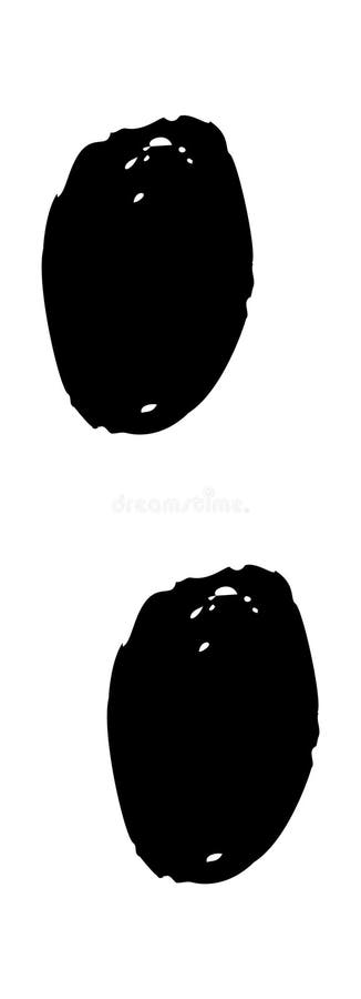 Hand-drawn Colon Punctuation Brushstroke Symbol Stock Vector ...