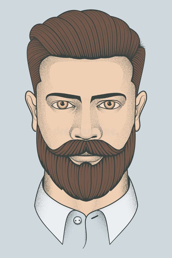 Hand Drawn Color Portrait 02 Stock Vector - Illustration of british ...