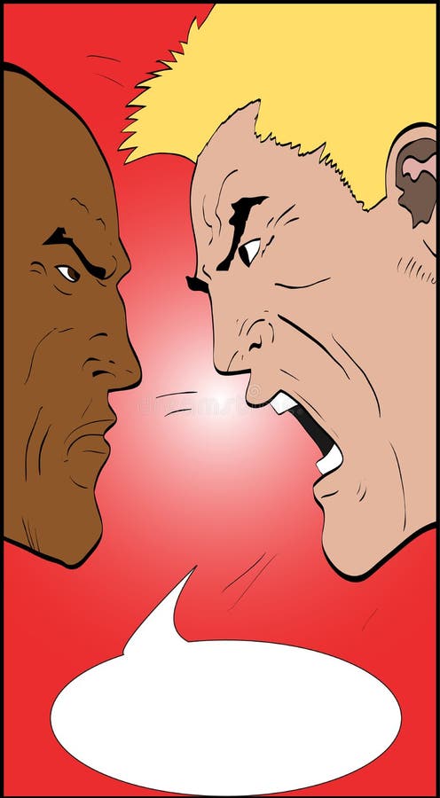 Arguing Men stock vector. Illustration of angry, black - 29719369