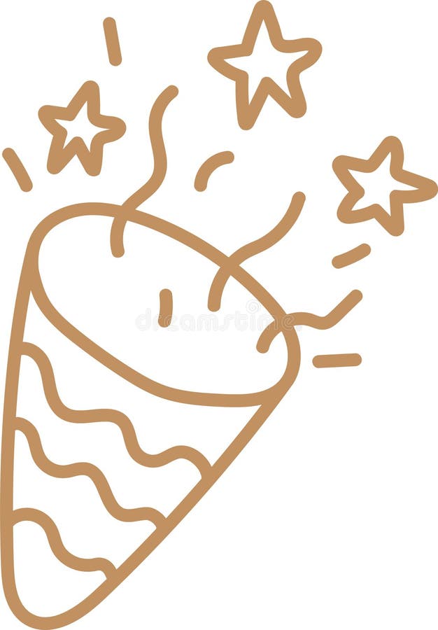 Hand Drawn Confetti stock vector. Illustration of birthday - 363083151