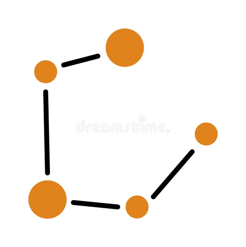 Hand Drawn Constellation Element Flat Icon Astrology Stock Vector ...