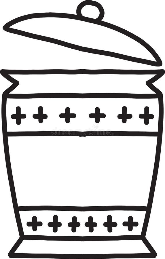 Hand Drawn Cooking Pot Illustration Stock Vector - Illustration of ...