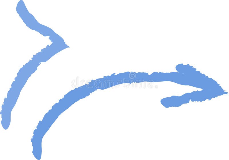 Hand Drawn Crayon Abstract Arrow Stock Vector - Illustration of pencil ...