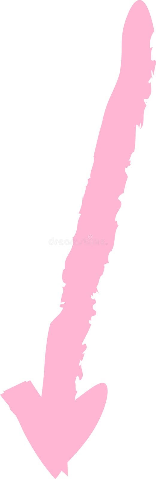 Hand Drawn Crayon Arrow stock vector. Illustration of element - 358401314