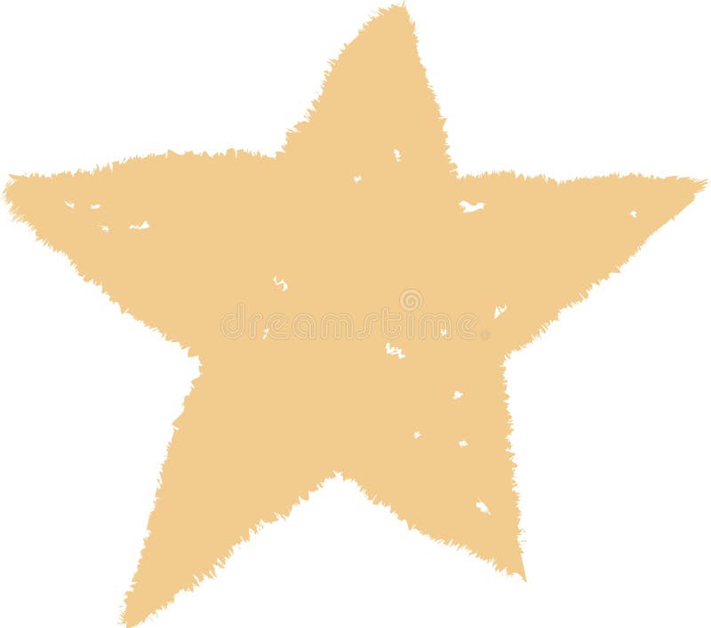 Hand Drawn Crayon Star stock vector. Illustration of vector - 361292911