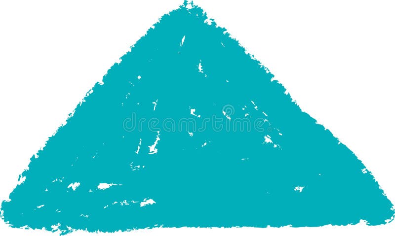 Hand Drawn Crayon Triangle Shape Stock Illustration - Illustration of ...