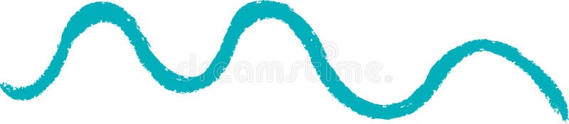 Hand Drawn Crayon Waves Line Stock Illustration - Illustration of mark ...