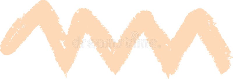 Hand Drawn Crayon Zigzag Line Stock Illustration - Illustration of icon, marker: 358783057