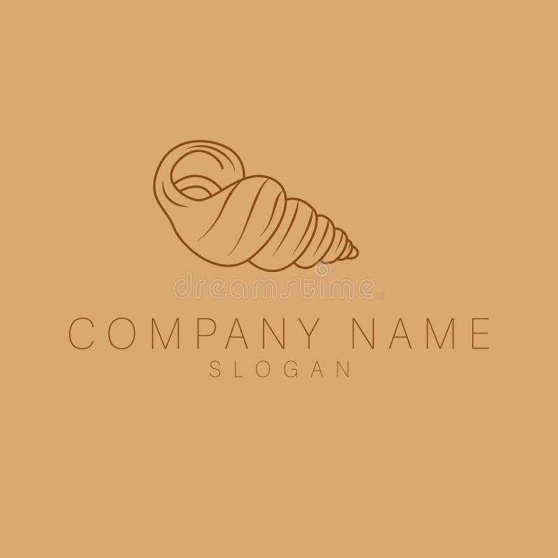 Hand Drawn Croissant Logo Design. Luxury Bakery Logotype Stock Vector ...