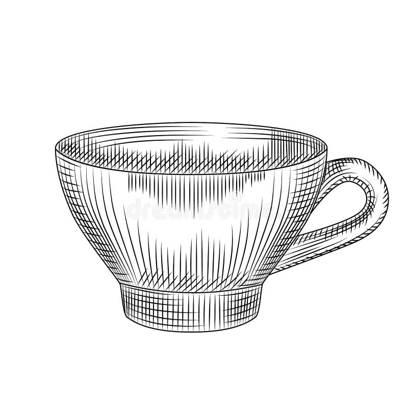 Pencil Drawing Glass Cup Tea Stock Illustrations – 147 Pencil Drawing ...
