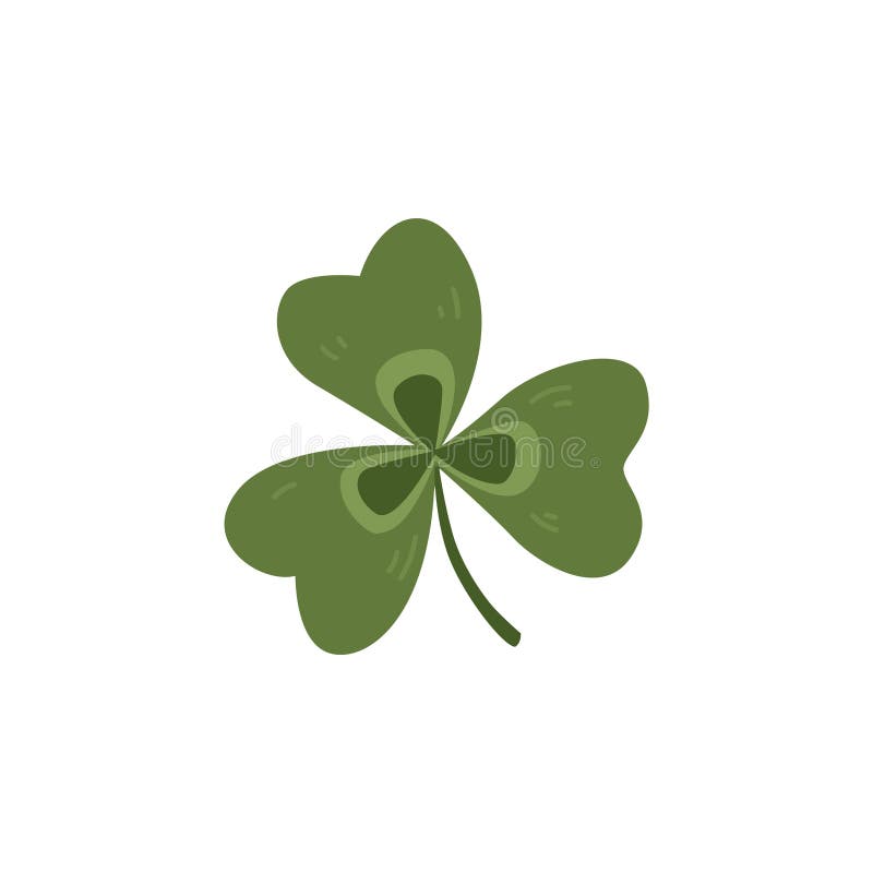 Hand Drawn Cute Clover Illustration. Botanical Clipart Stock Vector ...