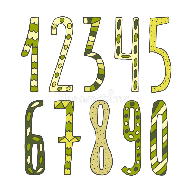 Whimsical Numbers Stock Illustrations – 69 Whimsical Numbers Stock ...