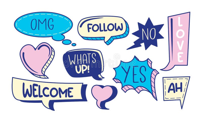 Cute Comment Doodle Stock Illustrations – 606 Cute Comment Doodle Stock ...