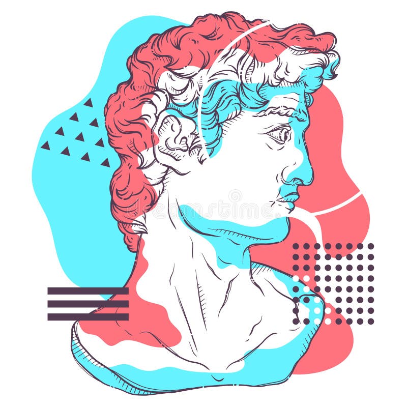 Statue David Abstract Stock Illustrations – 274 Statue David Abstract ...