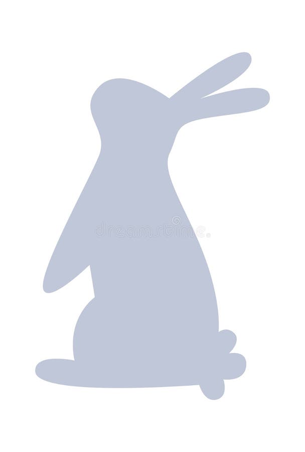 Hand Drawn Decorative Abstract Bunny Flat Icon Stock Vector ...