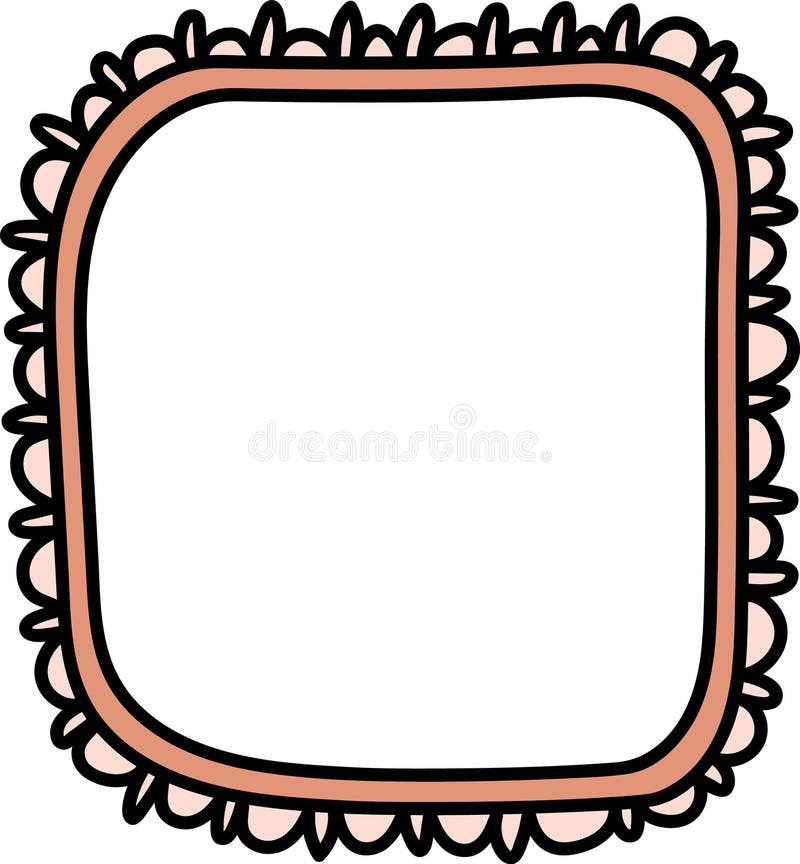 Hand-Drawn Decorative Frame Stock Illustration - Illustration of ...