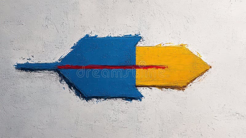 Hand-drawn Decorative Tape Arrow Sticky Note Element. Stock ...